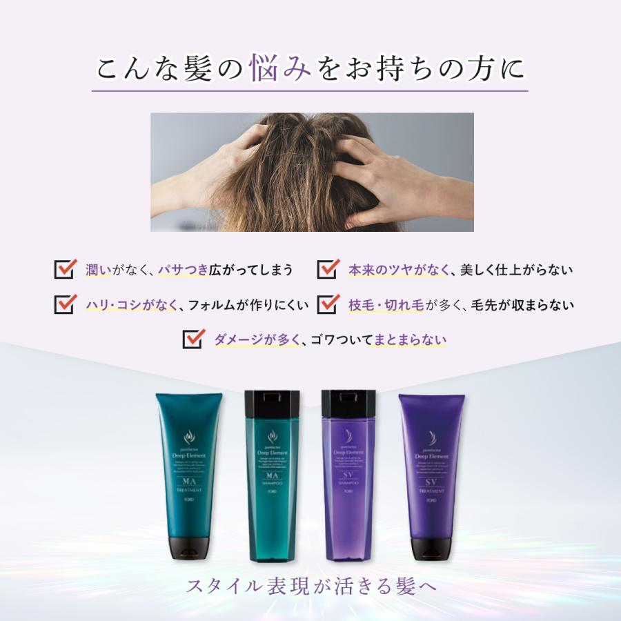 Purefactor ディープエレメント シャンプー トリートメント 2000ml セット サロン専売 詰め替え 大容量 くせ毛 おすすめ SV MA リフィル ミアンビューティー ...