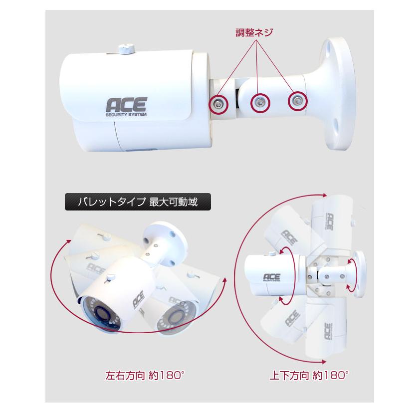 ACE SECURITY SYSTEM 防犯カメラ 監視カメラ 屋内 屋外 AHD 500 ACE SECURITY SYSTEM 防犯カメラ 監視カメラ 屋内 屋外 AHD 500