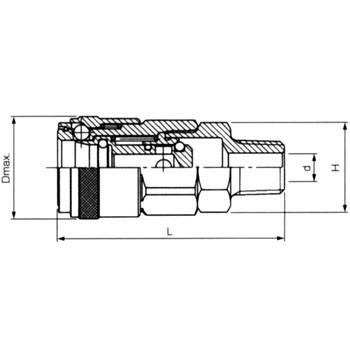 ワンタッチ ソケットカプラー（メネジ取付用） モノタロウ YNL-22SM :32975677:MonotaRO(個人ユーザー向け) - 通販 - Yahoo!ショッピング