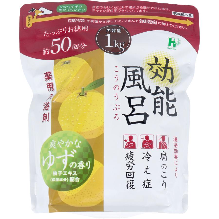 効能風呂 薬用入浴剤 爽やかなゆずの香り 約50回分 1kg : n0000691 : MONOW公式ショップ - 通販 - Yahoo!ショッピング