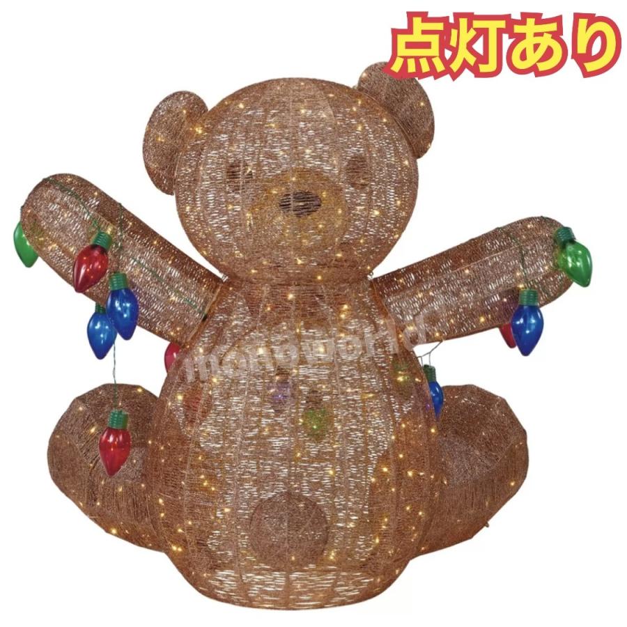 グリッターベア 高さ約152センチ LED 450球 くまのグリッター LEDくま イルミネーション クマイルミネーション ビックベア クリスマス : 株式会社 モノワールド - 通販 ...