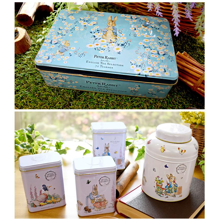 NEW ENGLISH TEAS ピーターラビット(TM) 紅茶 缶入り デイジー72P ティーバッグ 72袋入り ニューイングリッシュティー アフタヌーンティー アールグレイ FD677 ...