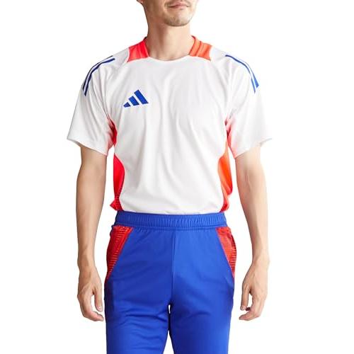 [アディダス] サッカー 半袖 Tシャツ ティロ 24 HAP66 メンズ ホワイト/アップソーラーレッド(JF4194) J/M ...