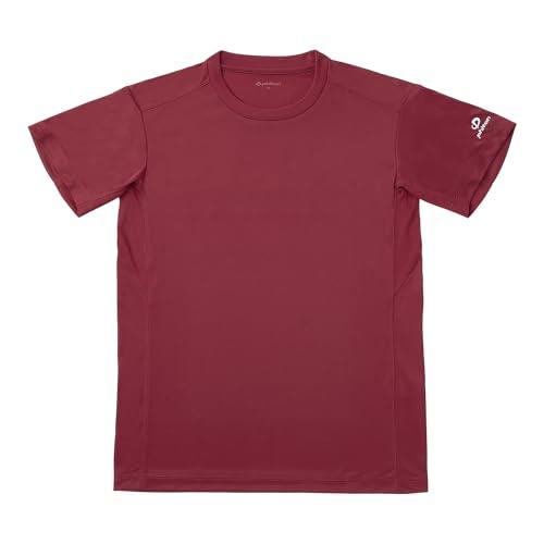 phiten ファイテン RAKUシャツ 半袖 エンジ S ユニセックス スポーツ 部活 Tシャツ : m-jg573303 ...