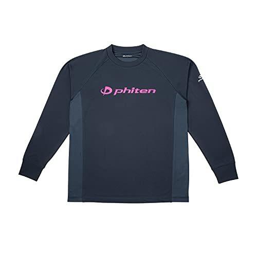 phiten(ファイテン) RAKUシャツ SPORTS (SMOOTH DRY) 長袖 ネイビー/ピンクロゴ XO : sisnext - 通販 - Yahoo!ショッピング