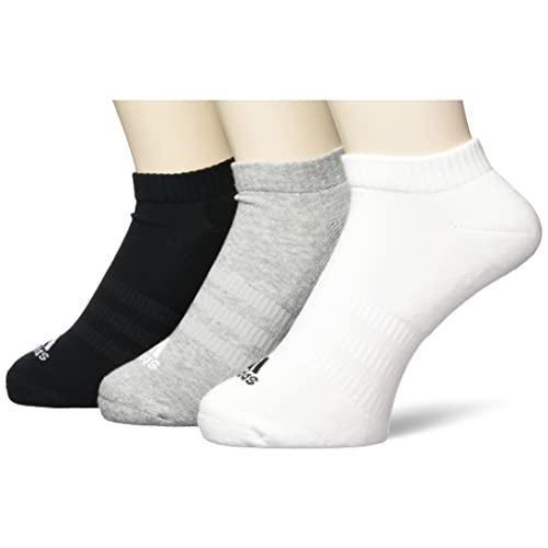 [アディダス] ソックス ローカットソックス 3足組 EBB61 ミディアムグレーヘザー/ホワイト/ブラック (IC1333) L ...