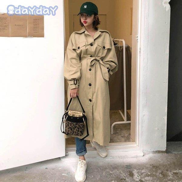 トレンチコート レディース ロングコート 通勤 体型カバー
