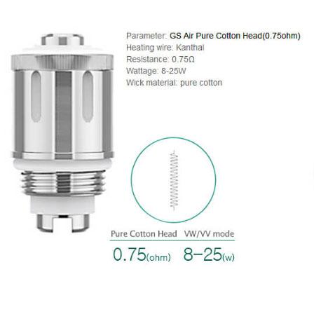 Eleaf GS Air Head GSシリーズタンク用コイル 5個入り イーリーフ 電子タバコ パイプ : moon-river North ...