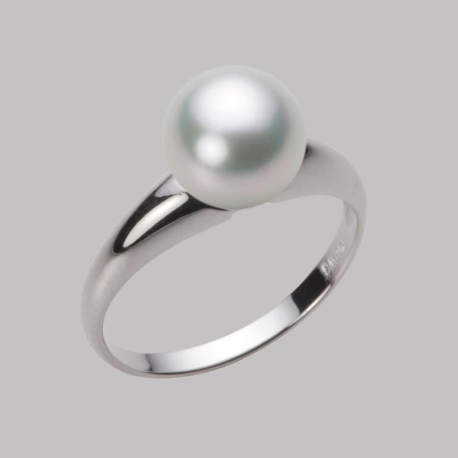 [ムーンレーベル 公式] パール 指輪 レディース 8.5mm アコヤ 真珠 リング K18WG ホワイトゴールド HA00085R13SG0R02W8 : Moon Label 大月真珠 ...