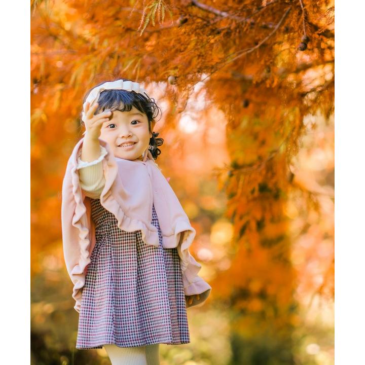 MOONONNON 子供服 女の子 コート 秋冬 中綿 普段着 通園着 お出かけ ベビー あったか マイクロフリース リボン フード 取り外し ...