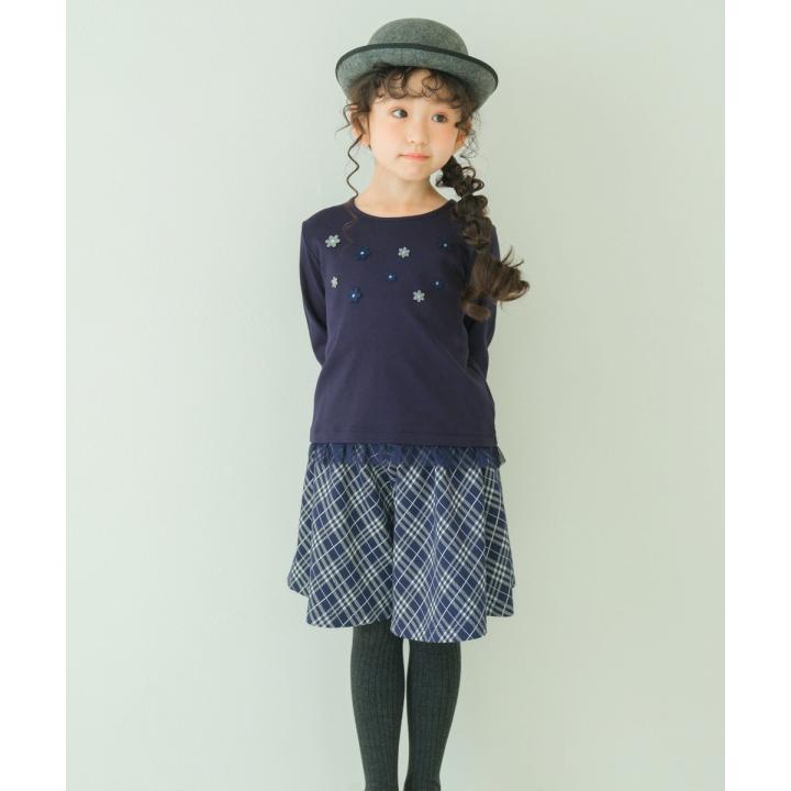 クリアランスSALE 46%OFF 子供服 女の子 Tシャツ 秋服 冬服 秋冬 長袖 こども服 ベビー キッズ ジュニア 普段着 チュール ...