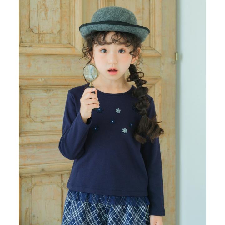 クリアランスSALE 46%OFF 子供服 女の子 Tシャツ 秋服 冬服 秋冬 長袖 こども服 ベビー キッズ ジュニア 普段着 チュール ...