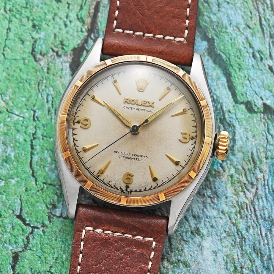 ROLEX セミバブルバック Ref.6085 アイボリー アンティーク品 メンズ 腕時計 : ムーンフェイズ - 通販 - Yahoo!ショッピング