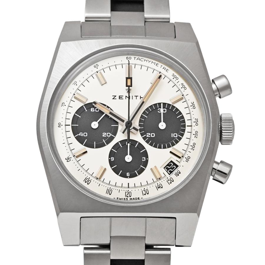 ZENITH（時計） クロノマスター リバイバル ルパン三世 2ND LIMITED Ref.03.L384-2.400/07.M384 中古品 ホワイト メンズ 腕時計 : ムーンフェイズ ...