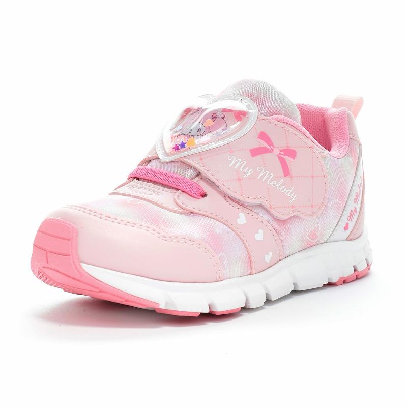 マイメロディ サンリオ スニーカー 子供靴 キッズ シューズ 女の子 運動靴 靴 Sanrio SA C038 ピンク moonstar ムーンスター [2025年秋冬新作] 6月24日発売 ...