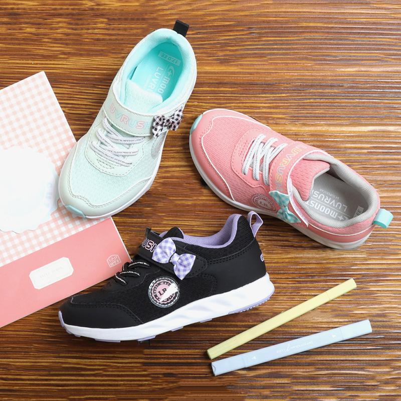 ムーンスター スーパースター ラブラッシュ スニーカー 軽量 子供靴 キッズ シューズ 女の子 運動靴 靴 黒 moonstar LUVRUSH LV 1230 ブラック [2025年秋冬新作 ...