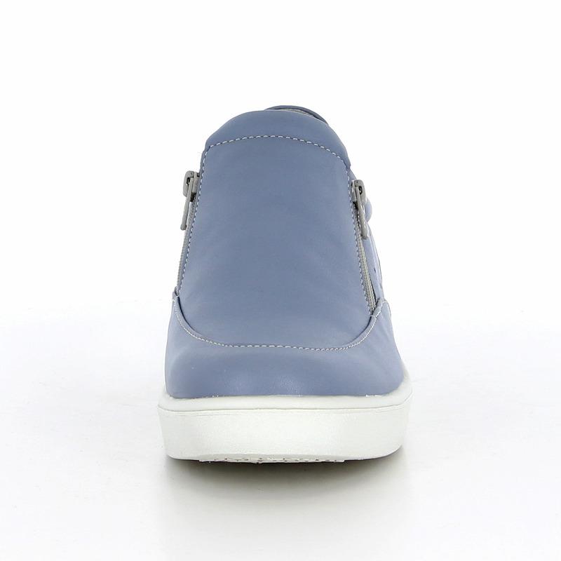 ムーンスター スポルス レディース スニーカー 本革 日本製 撥水 幅広