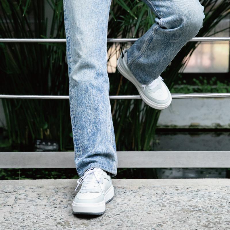 b/m ムーンスター ビーエム スニーカー 厚底 メンズ レディース シューズ 靴 白 普段履き 履きやすい moonstar NOMAD RIDE B/Mノマドライド ライトグレイ ...