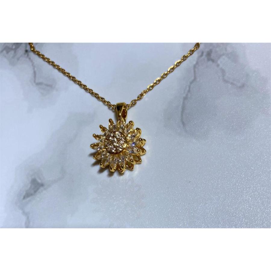 ネックレス ひまわり 18KGP 可愛い 上品 清楚 : MoonStream - 通販 - Yahoo!ショッピング