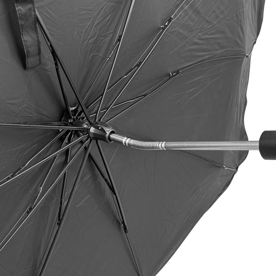 サンシェード 車 フロント 傘型 フレキシブル V字スリット 日よけ UVカット 遮光 断熱 折りたたみ 軽自動車 SUV ミニバン 送料無料- 60N サンシェードJIC : モアクリエイト ...