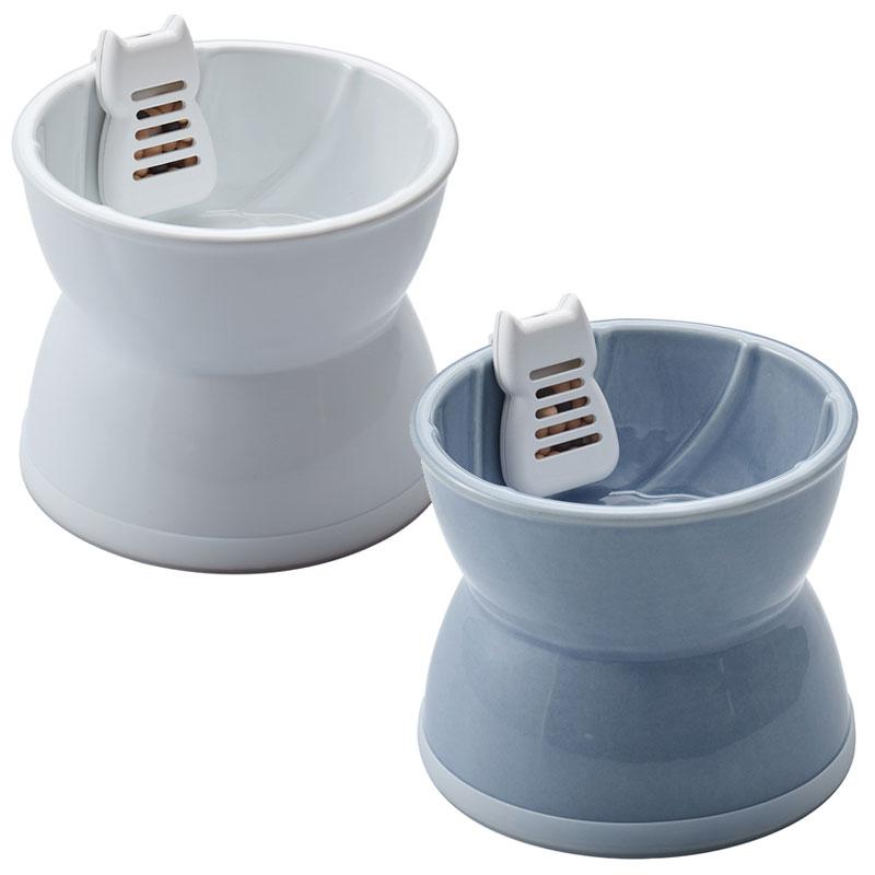 ピュアクリスタル GEX ピュアクリスタル 超ニャン水ボウル ホワイト / ブルー : MorePets - 通販 - Yahoo!ショッピング