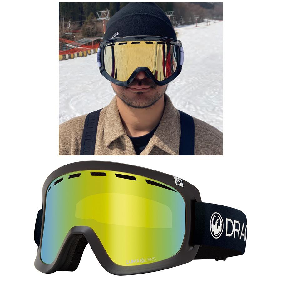 ドラゴン（DRAGON） 2025 DRAGON スノーボード ゴーグル D1 カラー: PREMIUM BLACK ジャパンレンズ LUMALENS J.GOLD ION A02 スキー ...