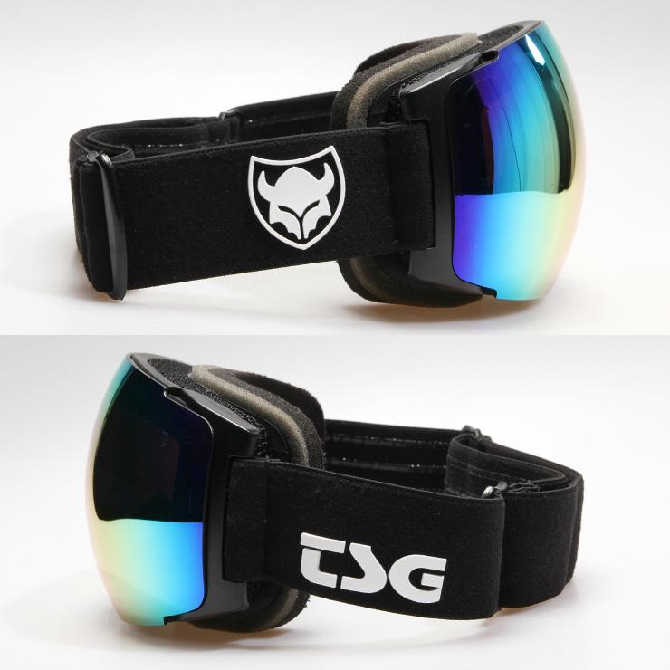 正規品 2023 TSG ティーエスジー GOGGLE TWO -SOLID BLACK- レンズ：RAINBOW CHROME スキー スノーボード ゴーグル :21341001:モアスノー ...