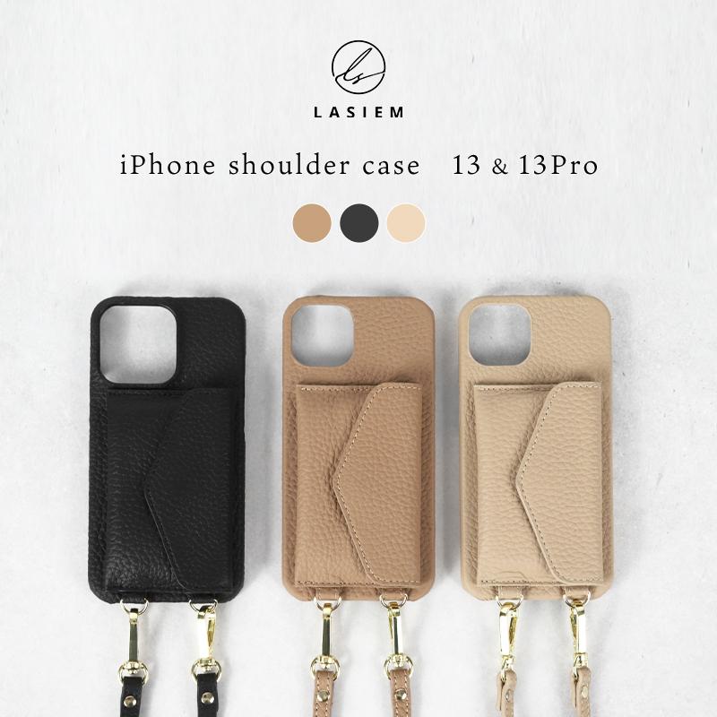 LASIEM iphoneケース 13 ショルダー 背面収納 ブランド LASIEM iphoneケース 13 ショルダー 背面収納 ブランド