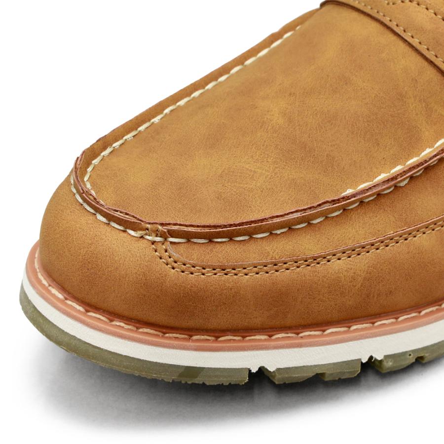 EDWIN（エドウィン） 防水 ローファー メンズ カジュアルシューズ 紐なし スリッポン 革靴 スニーカー 耐滑ダブル底 上質素材 PUレザー おしゃれ 色 EDWIN edm4103｜正規 ...