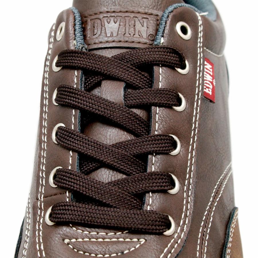 EDWIN（エドウィン） 防水 カジュアルシューズ 防滑 ビジネス スニーカー PUレザー 革靴 メンズ 上質素材 おしゃれ 紐靴 edm4555｜正規販売店 : moriashizakka ...