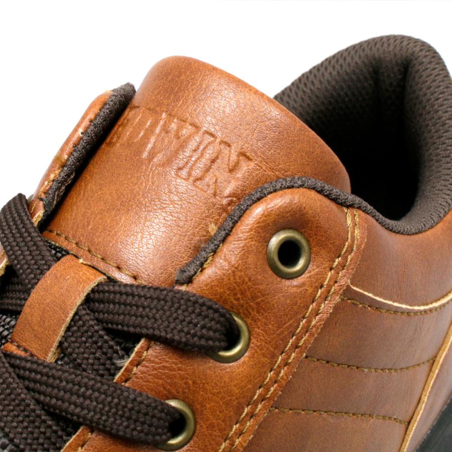 EDWIN スニーカー 防水 カジュアル 兼 ビジネススニーカー ウォーキングシューズ メンズ 3E ファスナー付き PUレザー 紐靴 エドウィン edm457｜正規販売店 ...