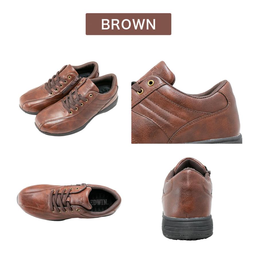 ビジネススニーカー メンズ 仕事靴 防水 防滑 軽量 幅広 3E サイドジップ 紐靴 EDWIN エドウィン EDM457 edm457 :edm457:moriashizakkaヤフー店 ...