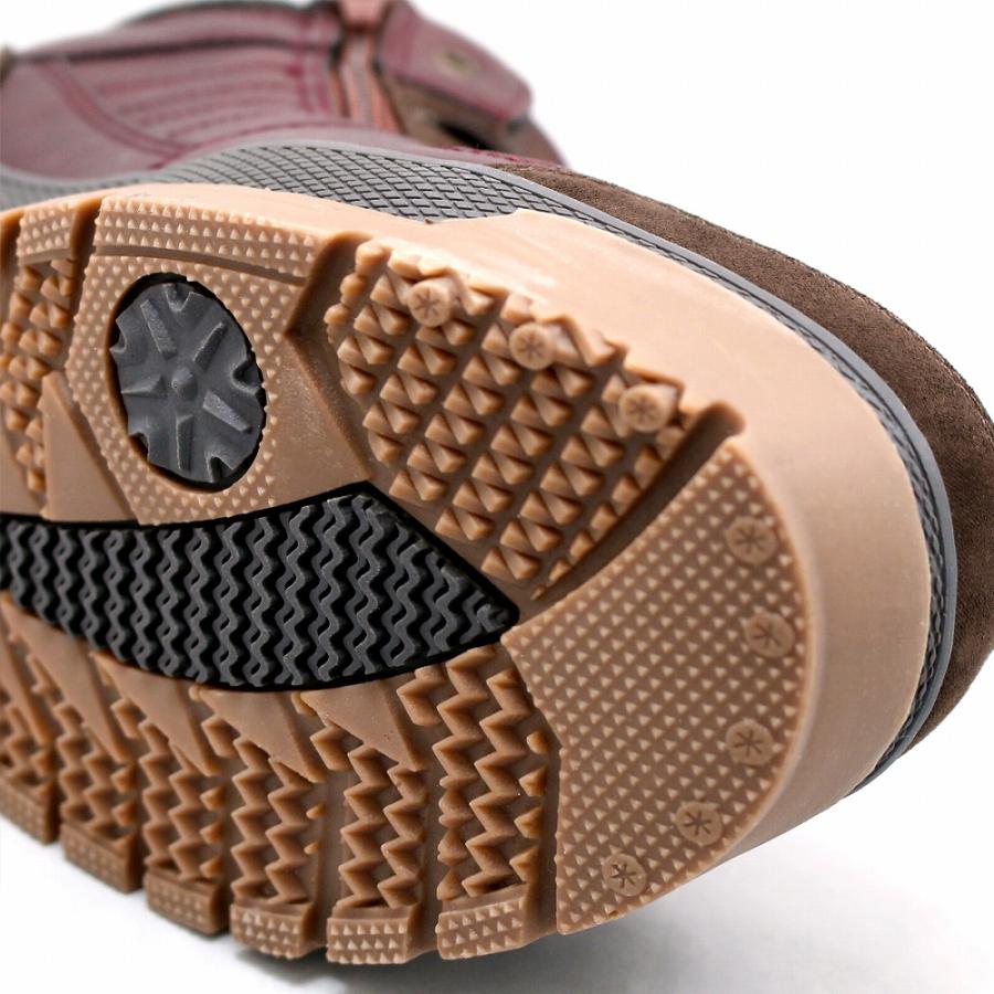 EDWIN エドウィン スニーカー ハイカット メンズ 防水 カジュアル アウトドア 耐滑 スニーカーブーツ PUレザー 幅広 3e ファスナー付き edm6560｜正規販売店 爆買 ...