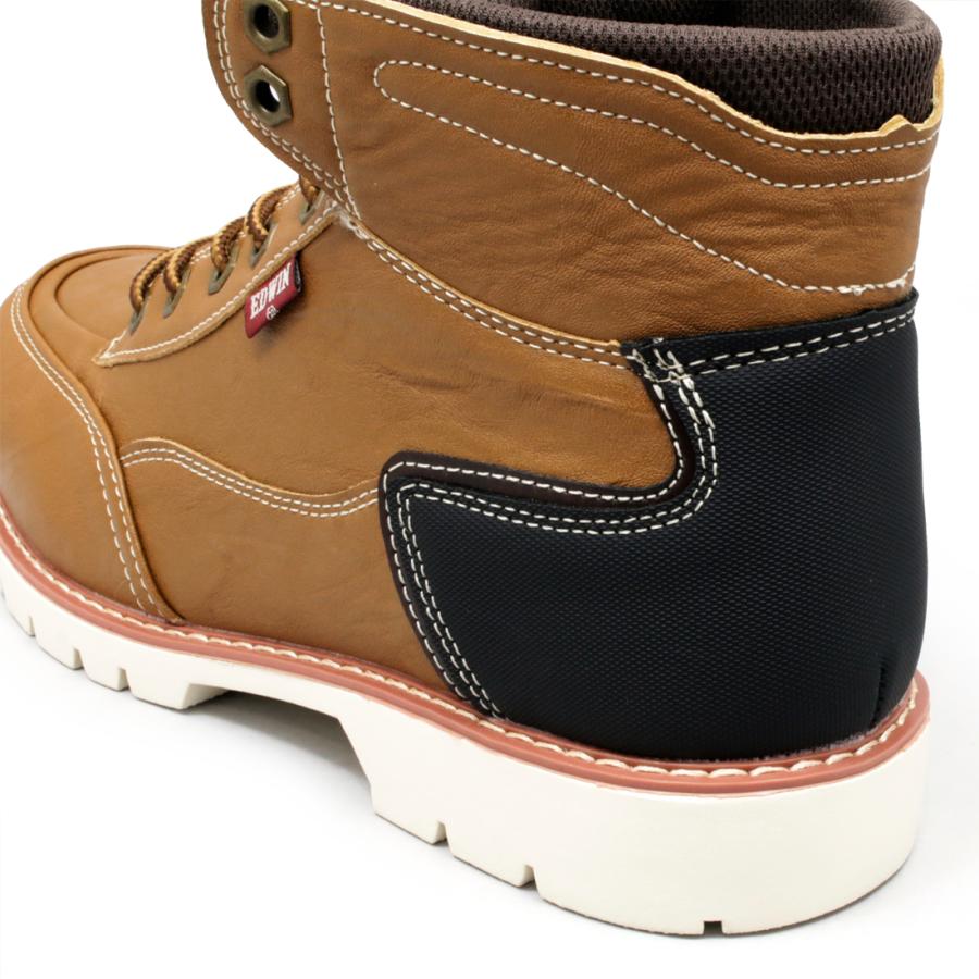 EDWIN エドウィン 靴 メンズ ブーツ 防水 カジュアル 革靴 スニーカーブーツ 上質素材 PUレザー 幅広 3e 紐靴 edm8500｜正規販売店 : moriashizakkaヤフー店 ...