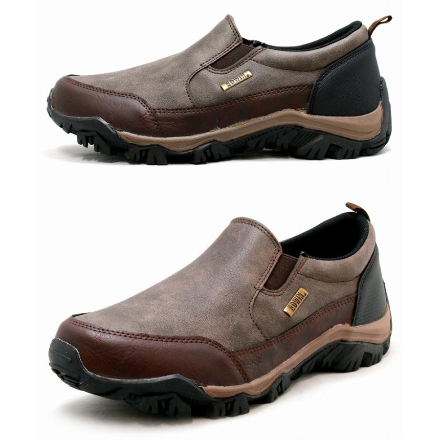 EDWIN スリッポン メンズ 軽量 防水 スニーカー アウトドアシューズ 耐滑 防滑 PUレザー 3E 紐なし靴 edm9802｜正規販売店 : moriashizakkaヤフー店 - 通販 ...