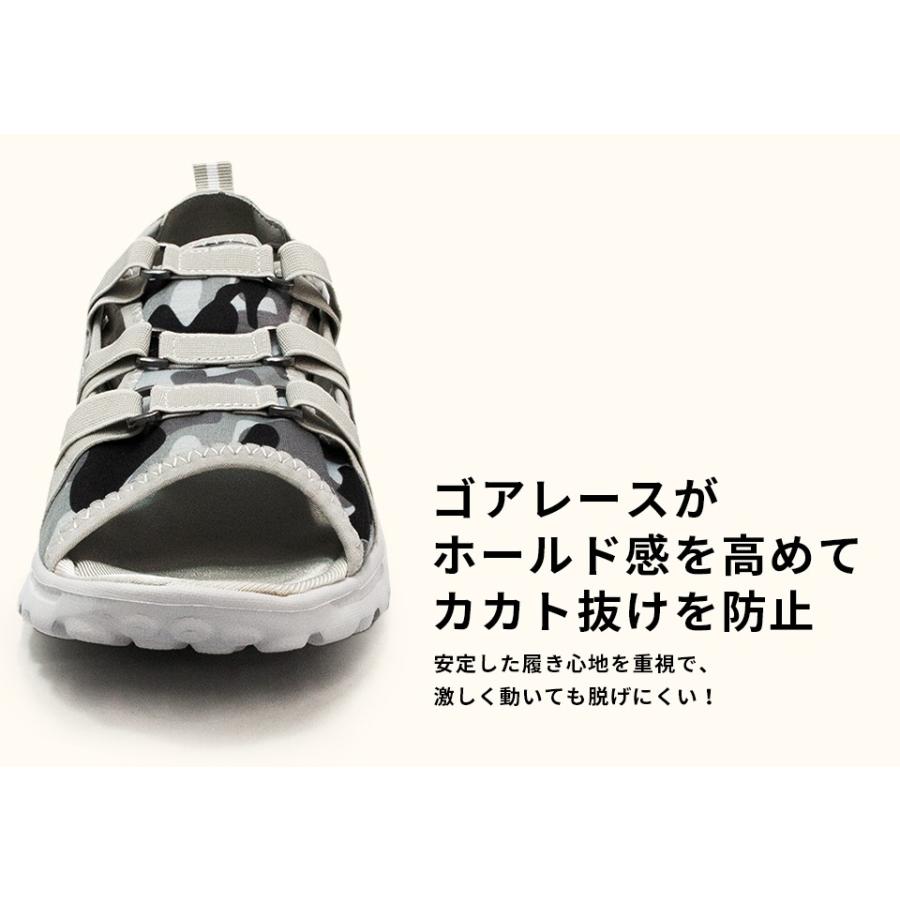 夏 靴 スニーカー サンダル かかと 通気性 蒸れない スリッポン グラディエーター スポーツ アウトドア 紐なし シューズ ROCKGEAR ...