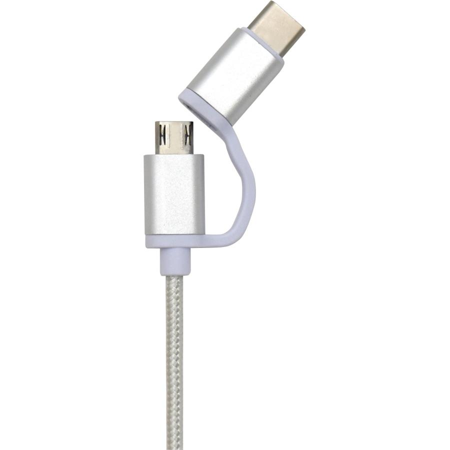 PLATA 2in1 2種類端子 マルチ 充電 転送 ケーブル 1本で microUSB/Type-c 対応 タイプC 2種類の端子が使えるマルチ充電 : 森本商店 - 通販 - Yahoo ...