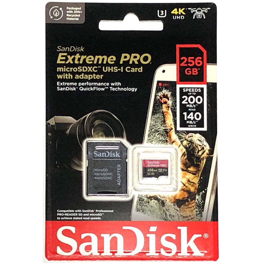 microSDXC 256GB SanDisk サンディスク Extreme PRO SDSQXCD-256G-GN6MA R:200MB/s W:1 : 森本商店 - 通販 - Yahoo ...