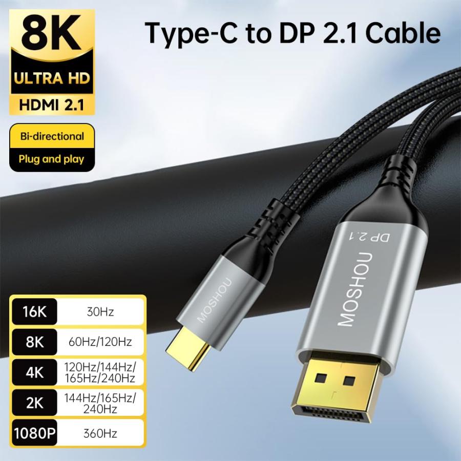 Sikai Type−C to DisplayPort 変換ケーブル 双方向伝送 DP 2.1 USB C ケーブル 変換ケーブルアダプタ 8K : 森本商店 - 通販 - Yahoo!ショッピング