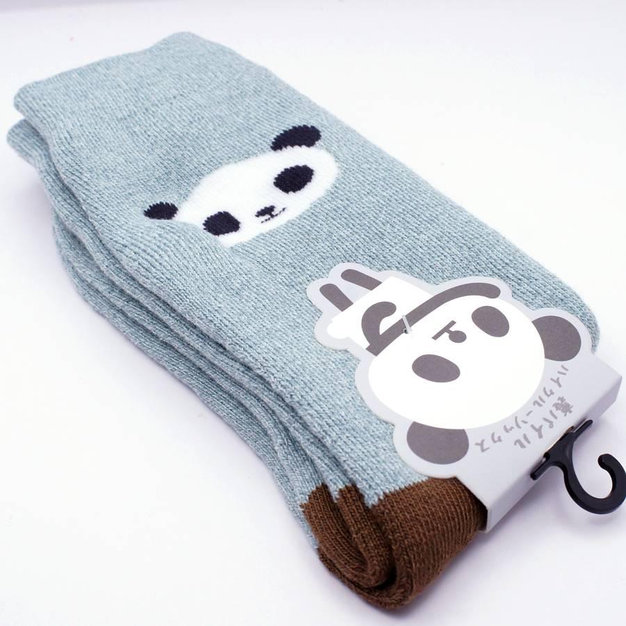 パンダ顔ドン 裏パイル ソックス レディース あったか靴下 23-25cm PPS015-GJ : お土産ショップMORIYA - 通販 ...
