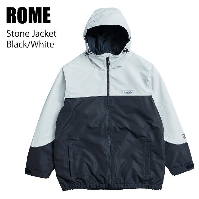 ROME ローム STONE JACKET BLACK/WHITE 24-25 ウエア メンズ ジャケット スノーボード : モリヤマスポーツ ...