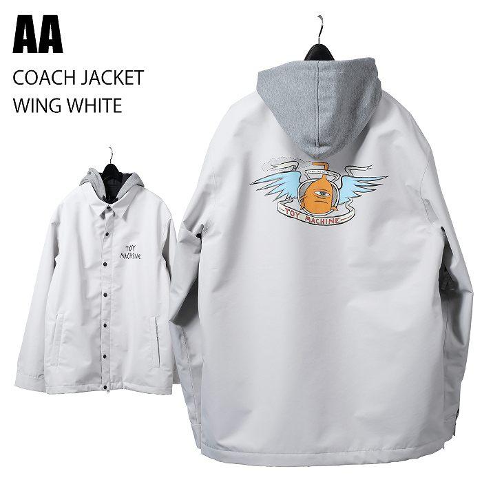 AA ダブルエー COACH JACKET TOY WING WHITE 24-25 ウエア メンズ ユニセックス ジャケット スノーボード ...