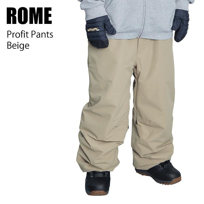 ROME ローム PROFIT PANTS BEIGE 24-25 ウエア メンズ パンツ スノーボード : モリヤマスポーツ Yahoo!店 ...