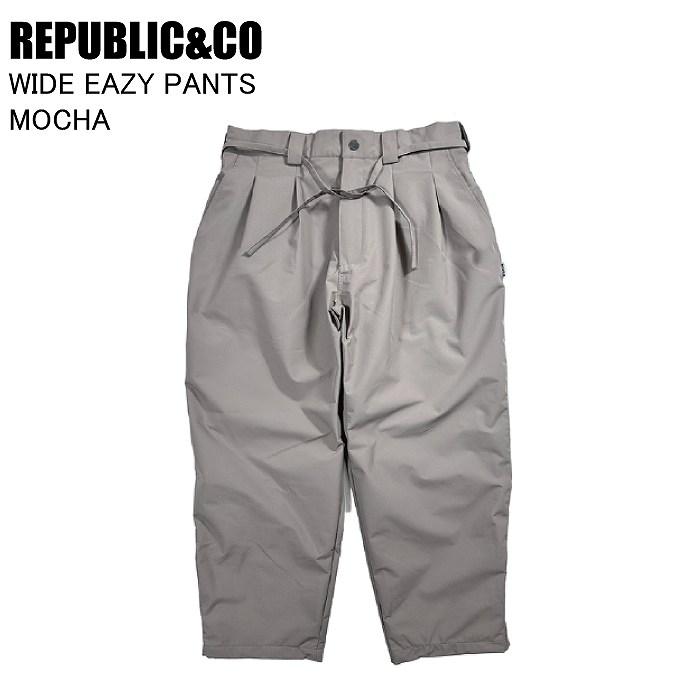 REPUBLIC&CO リパブリック WIDE EAZY PANTS ワイドイージーパンツ MOCHA スノーボード ウェア パンツ リパブリックウェア : モリヤマスポーツ Yahoo!店 ...