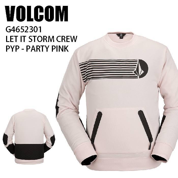 VOLCOM ボルコム ウェア LET IT STORM CREW 22-23 PYP メンズ レディース 撥水 スウェット スノーボード ...