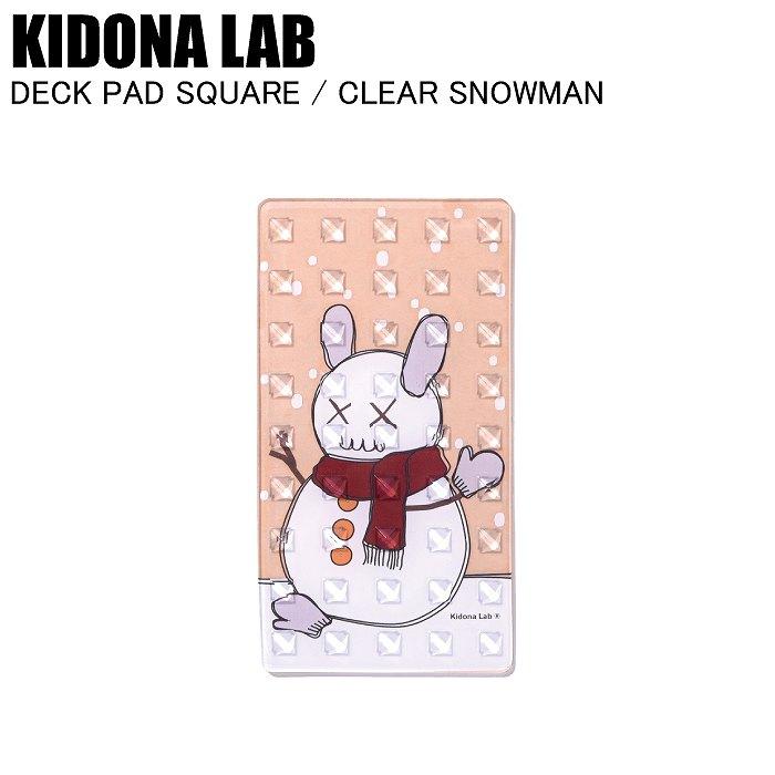 KIDONA LAB キドナラボ DECK PAD SQUARE CLEAR SNOWMAN 24SWK-K32FW デッキパッド 滑り止め ...