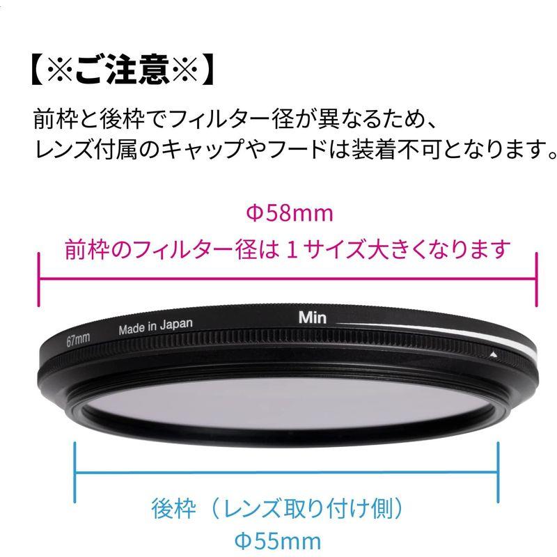 ケンコー 可変NDフィルター PRO1D smart バリアブル NDX II 55mm ND3~32 X状ムラなし ND3~450無段階調 :20230704185853-00147 ...