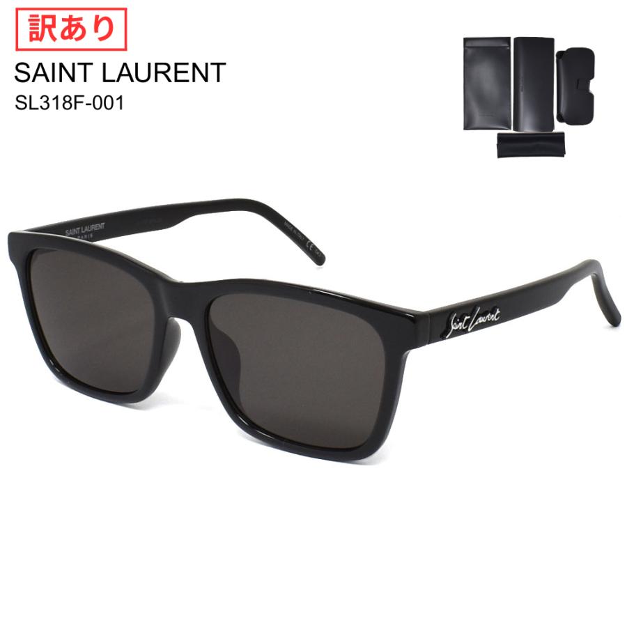 SAINT LAURENT 【訳ありSALE特価】SAINT サンローラン SL 318/F 001 サングラス アジアンフィット メンズ ...