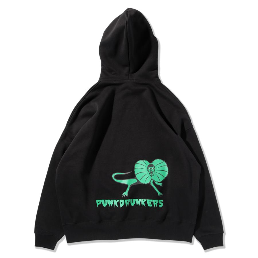 PUNK DRUNKERS PUNKDRUNKERS エリマキトカゲBIGパーカ パンクドランカーズ : MOSHMACHINE@Yahoo!店 - 通販 - Yahoo!ショッピング