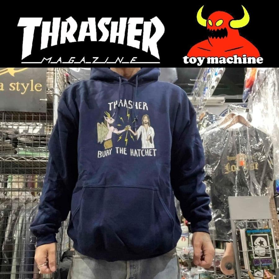 TOY MACHINE TOYMACHINE x THRASHER B.T.H SWEAT PARKA トイマシーン スラッシャー ...